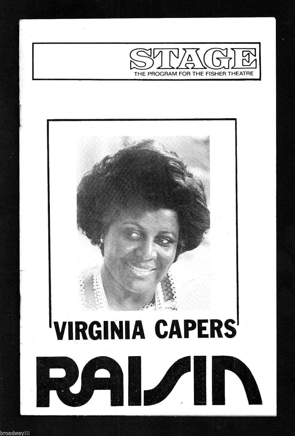 Virginia Capers "RAISIN" Gregg Baker / Arnetia Walker 1976 Detroit ...