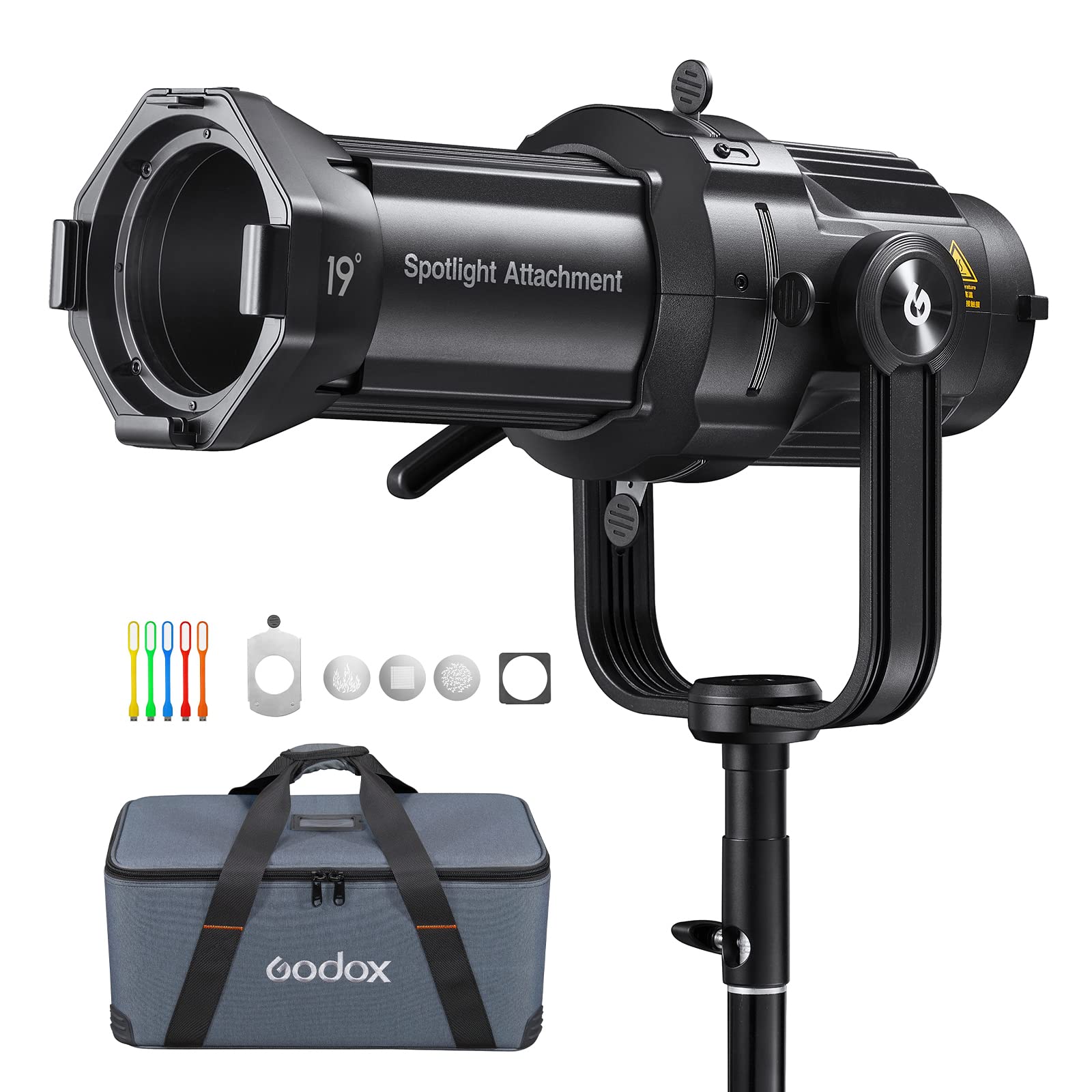 Godox VSA-19K 19° Spotlight Attachment for Bowens Mount LED Light ...