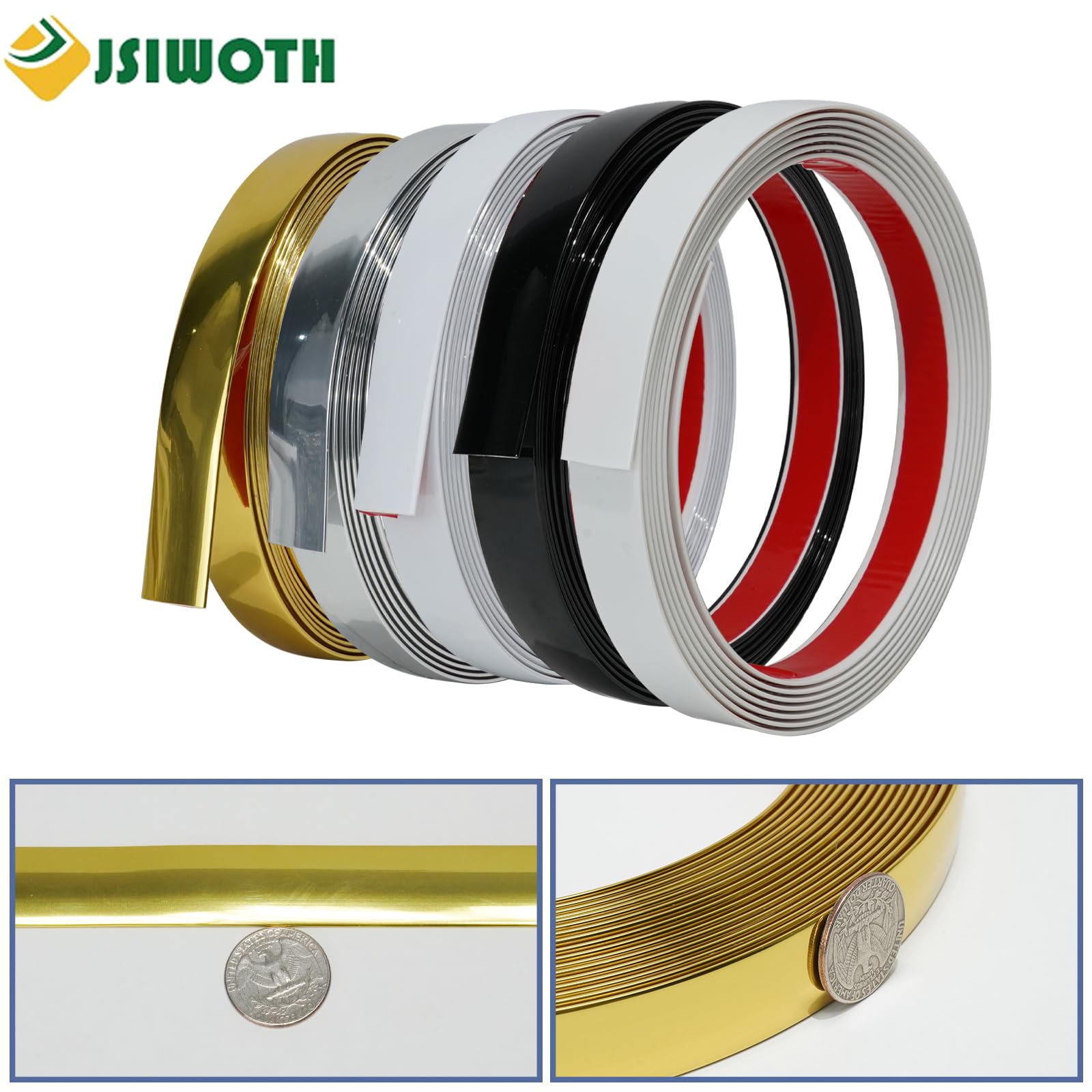 Snapklik.com : 32.8 Ft Peel And Stick Trim Molding,Flexible Waterproof ...