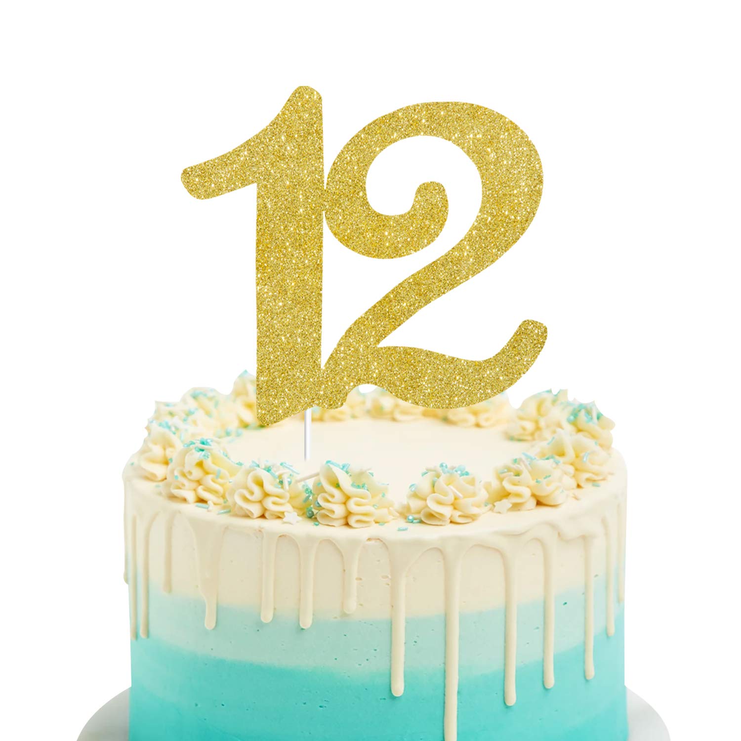 Amazon.com: Numbrer 12 Cake Topper for Happy 12th Birthday or ...