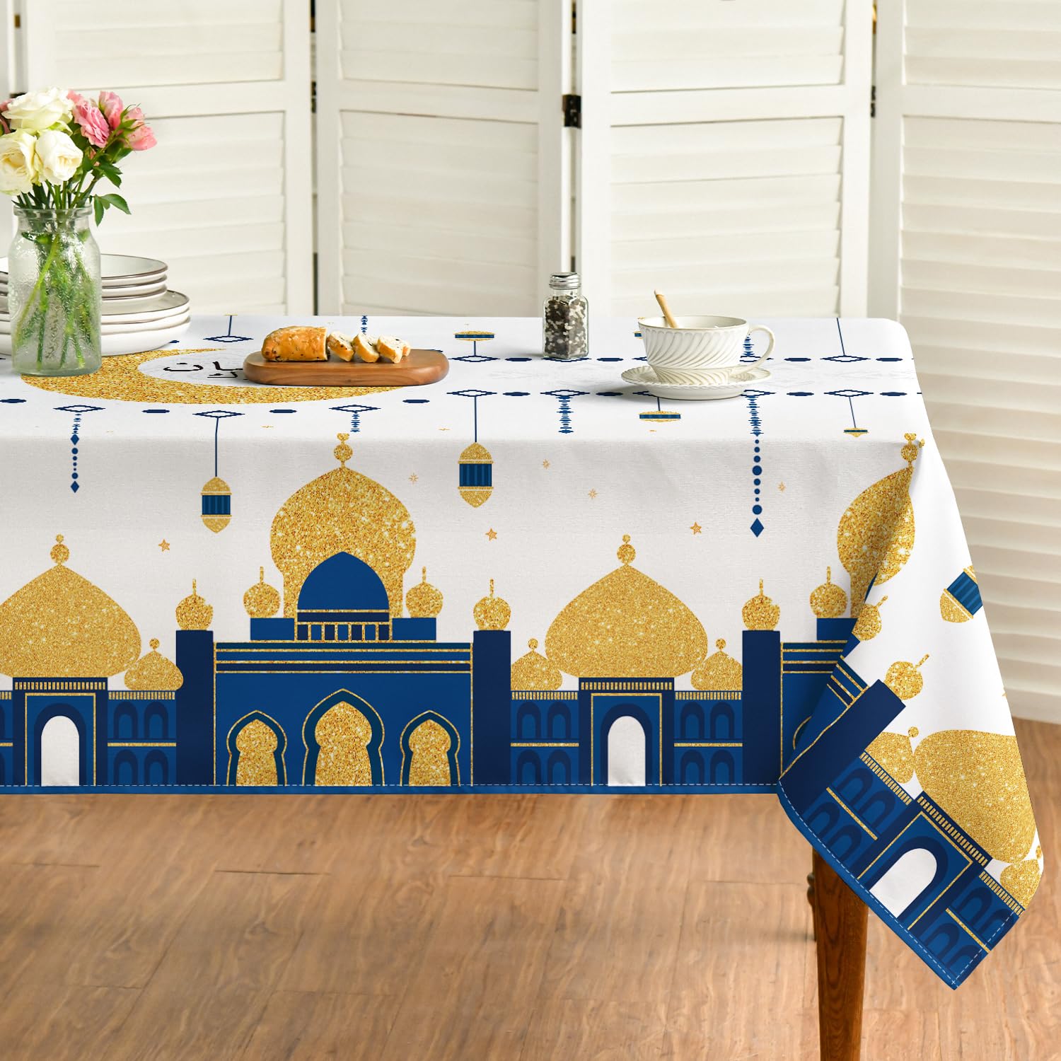 Amazon.com: Horaldaily Ramadan Rectangular Tablecloth 60×84 Inch, Eid ...