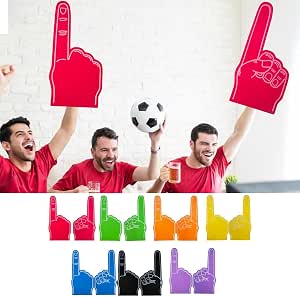 1Pair Gladiators Foam Finger | Giant Foam Finger Foam Hands | Sports ...