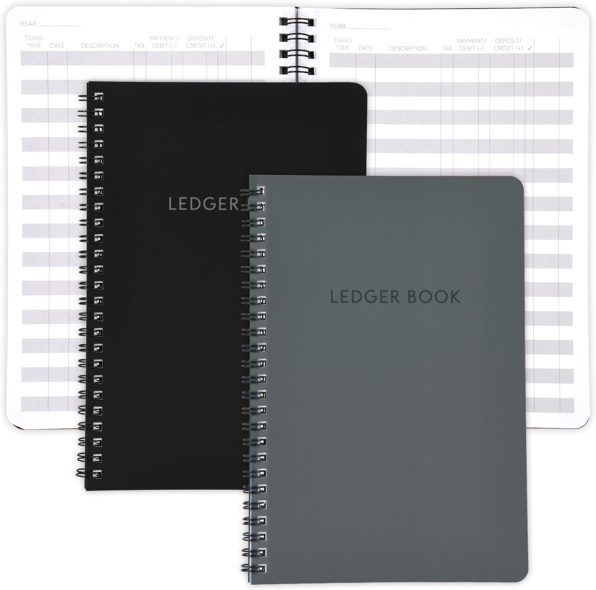 Amazon.com : Set of 2 Easy to Use Accounting Ledger Books - Expense ...
