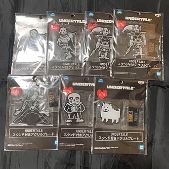 Amazon.co.jp: UNDERTALE Stand Acrylic Plate Set of 7 : Home & Kitchen