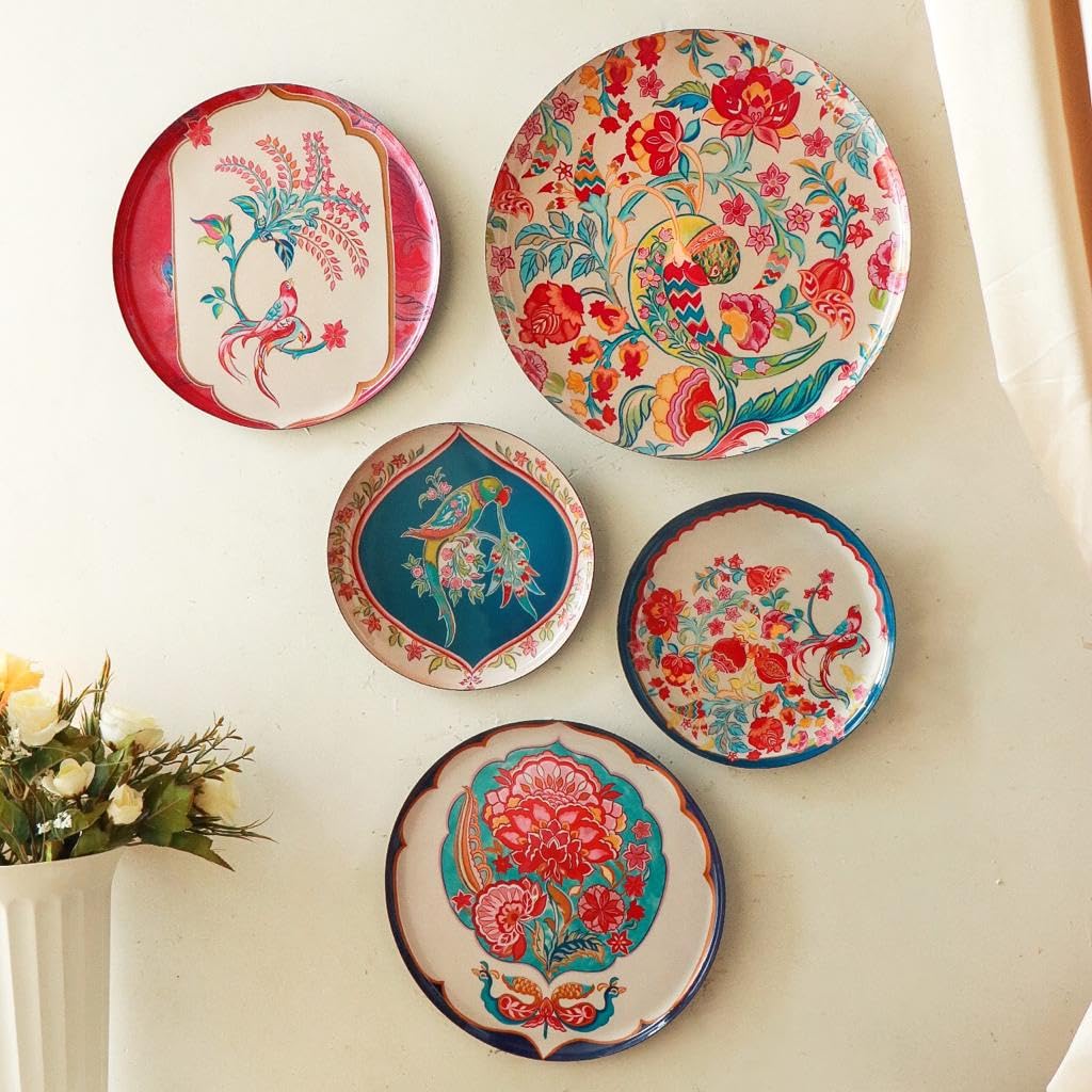 Amazon.com: RITUALISTIC Birds of Paradise Wall Plates- Set of 5 |Home ...
