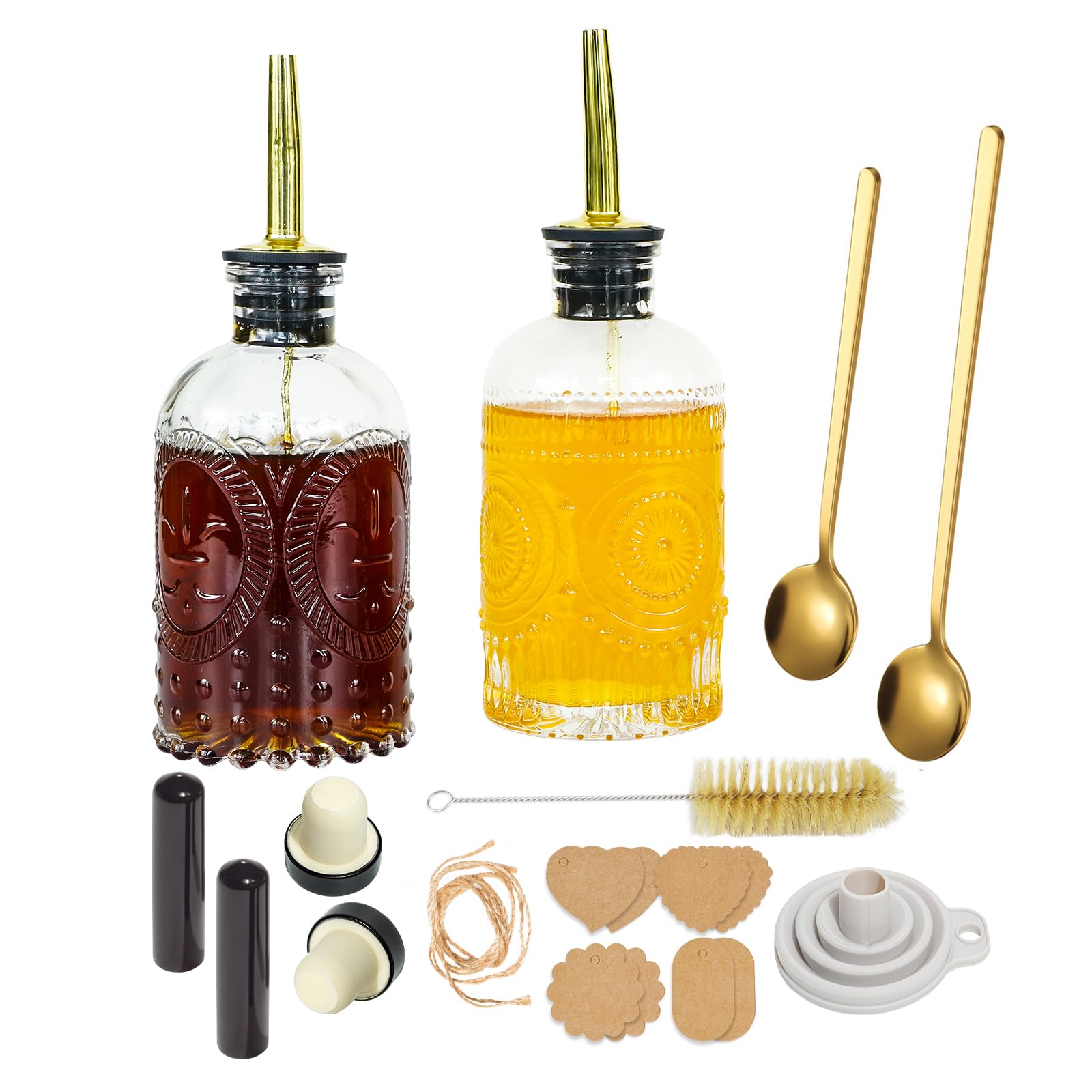 Amazon.com: Oudizz Coffee Syrup Dispenser Set 2 Pcs - 200ml Syrup ...