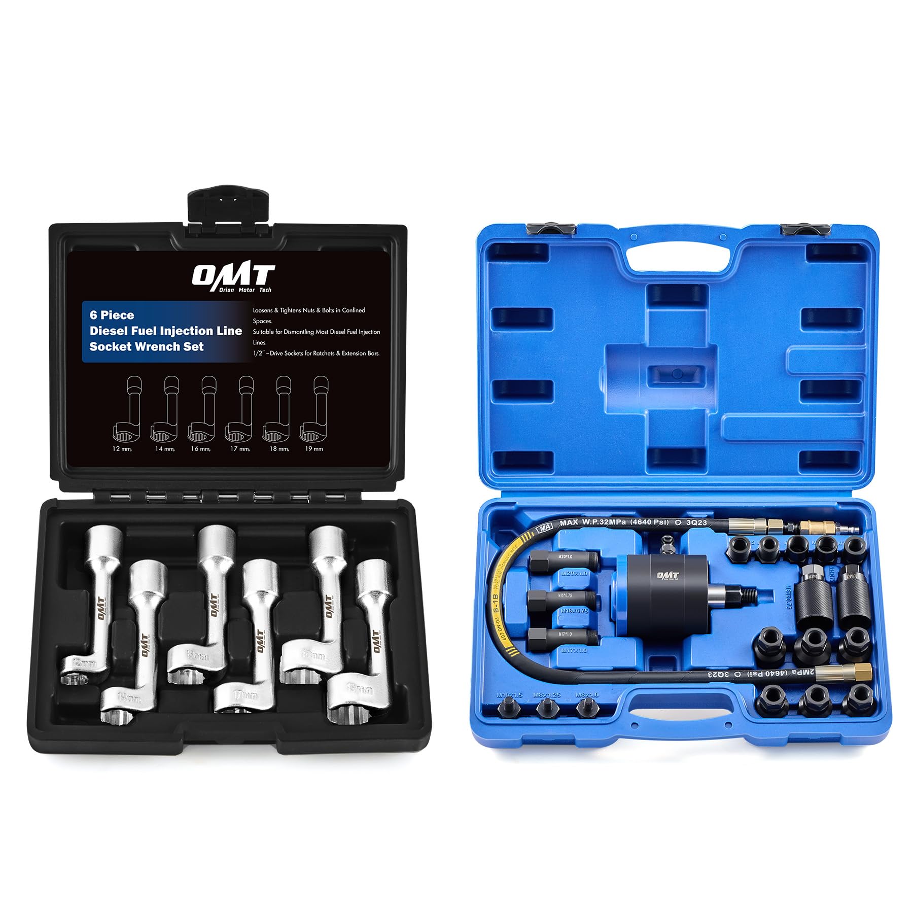 Amazon.com: Orion Motor Tech 1/2" Dr Diesel Injector Line Socket Wrench ...