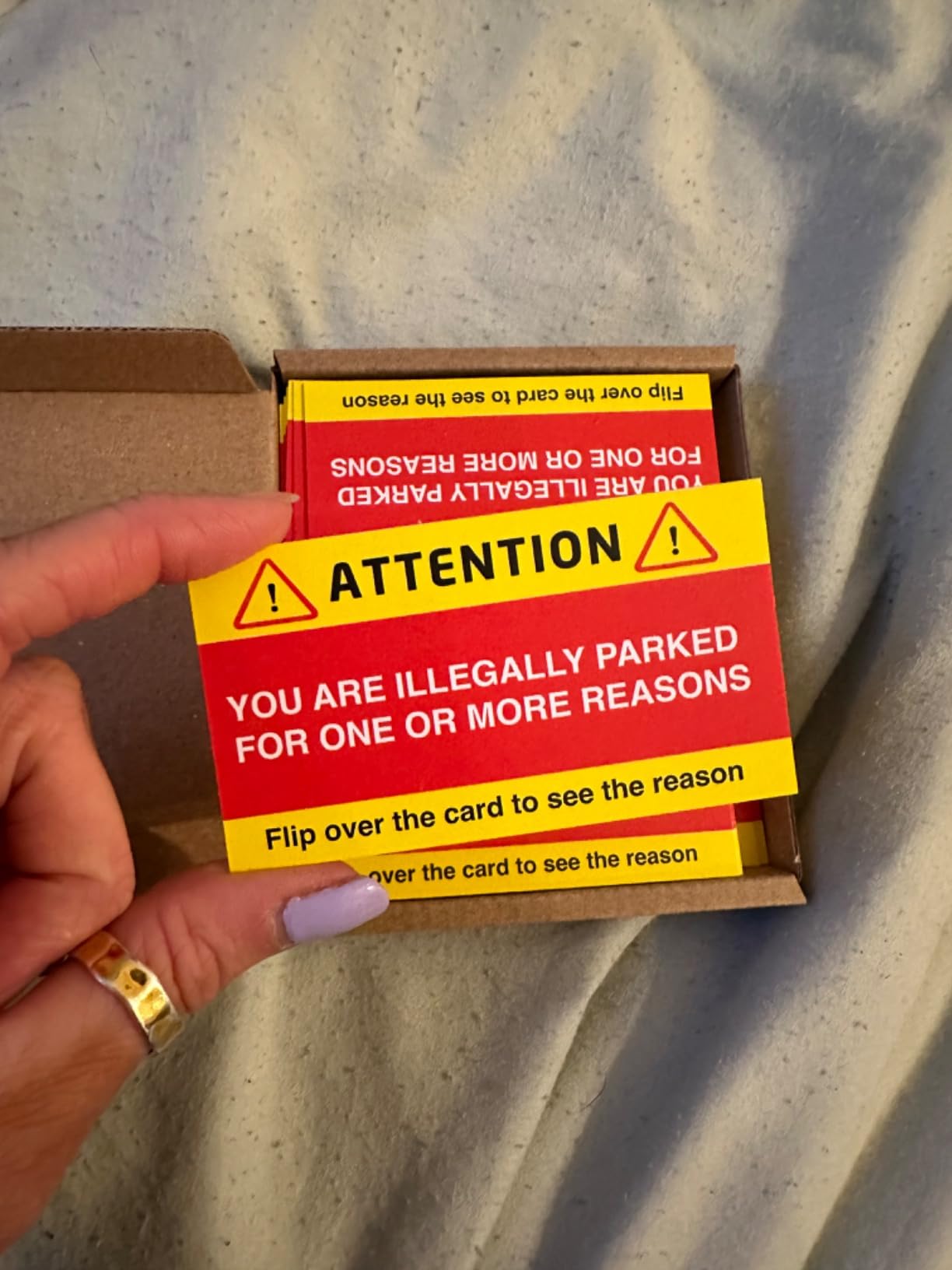 100PCS 9x5CM Bad Parking Cards Illegally Parked Cards, Park Violation ...