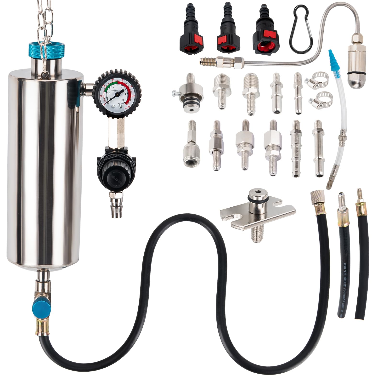 Amazon.com: Fuel Injector Cleaner Kit - 1000ML 150PSI Fuel Injection ...