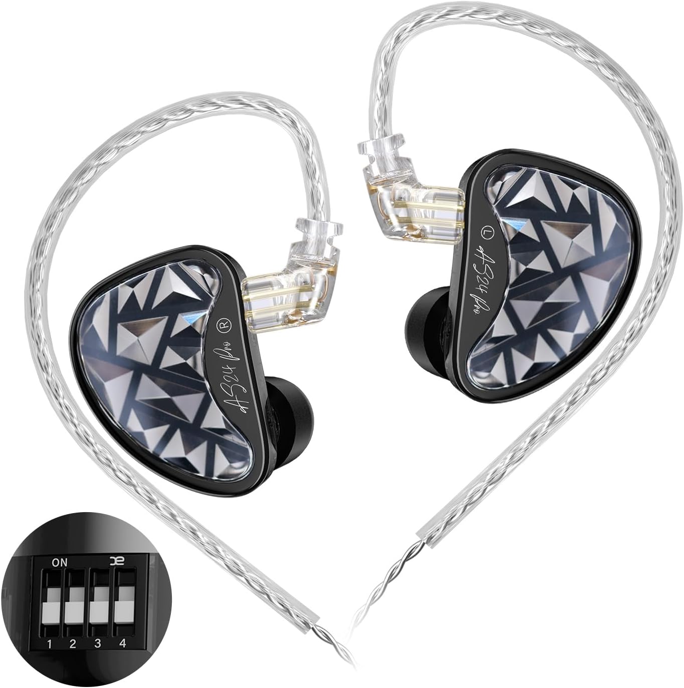 Amazon.com: KZ AS24 Pro in-Ear Monitor Headphone, 24BA Drivers High ...