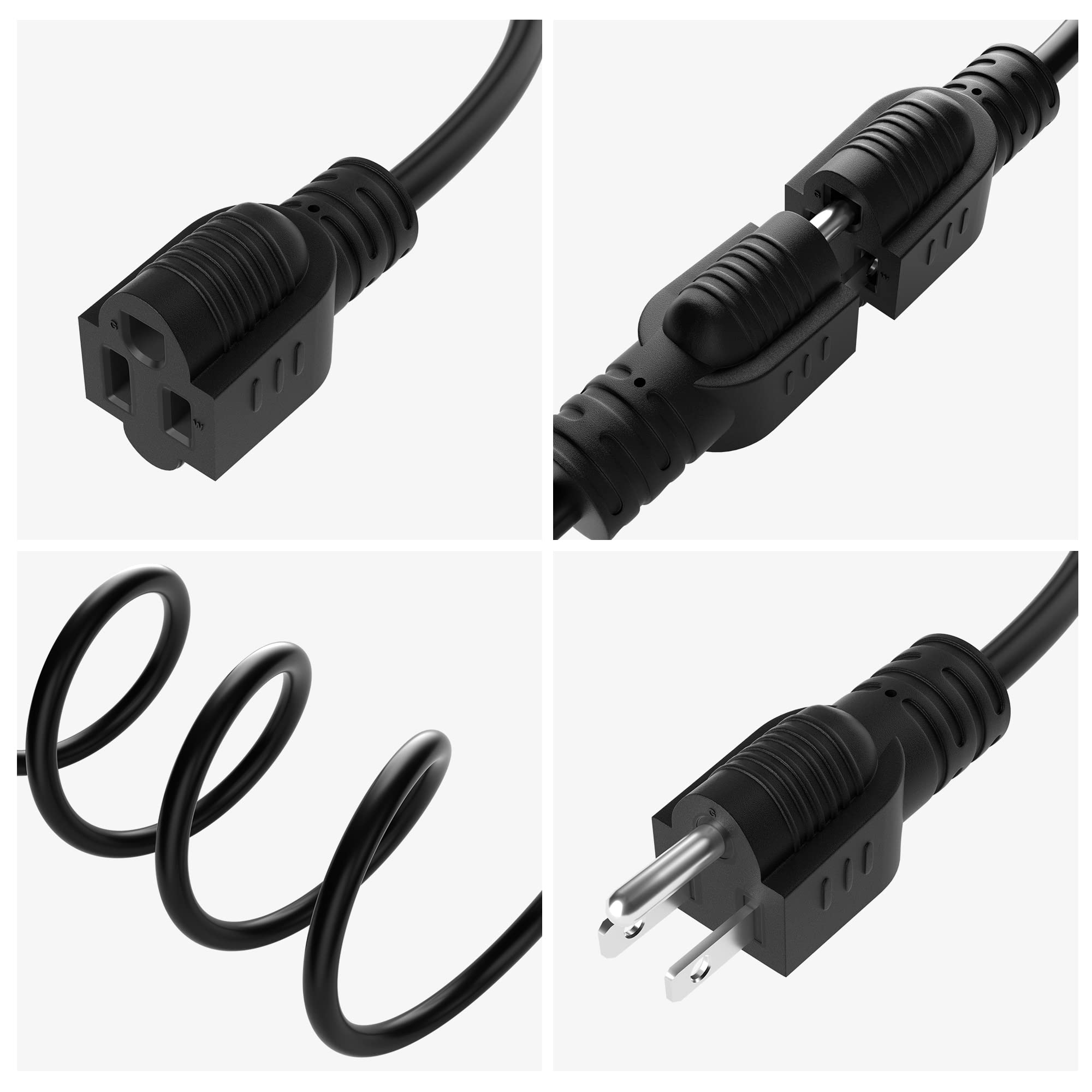 Snapklik.com : Extension Cord 20 FT, 3 Prong Extension Power Cord, 16/3 ...