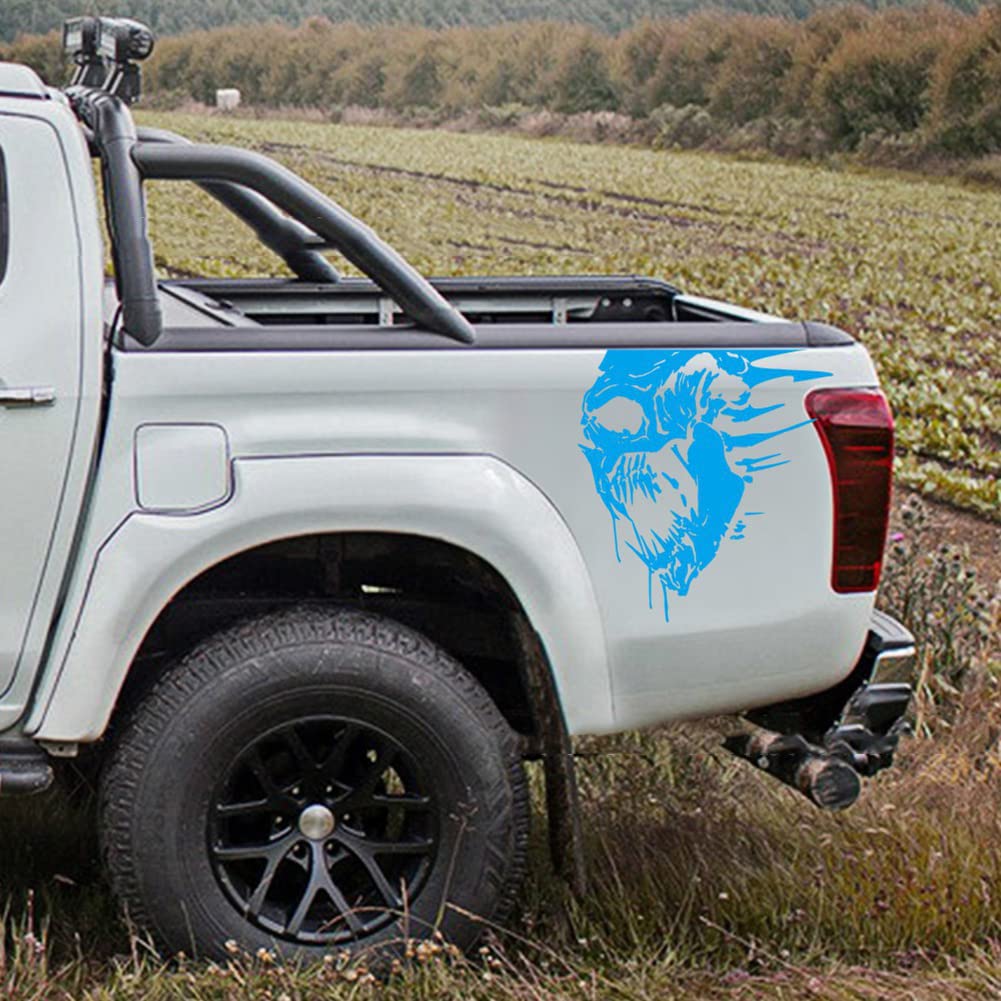 Snapklik.com : Car Decorative Sticker, Terrorist Skull Tailgate Bed ...