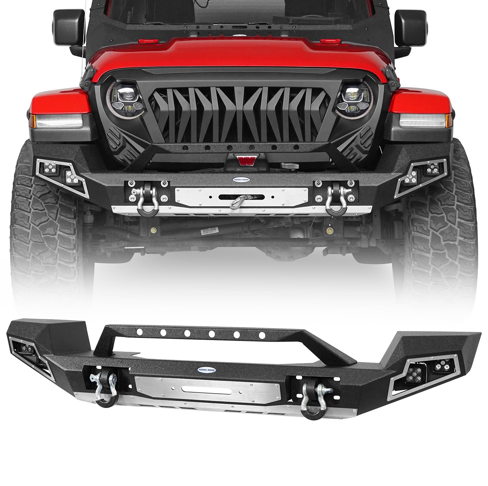 Amazon.com: u-Box Gladiator Full Width Front Bumper for 2018-2025 Jeep ...