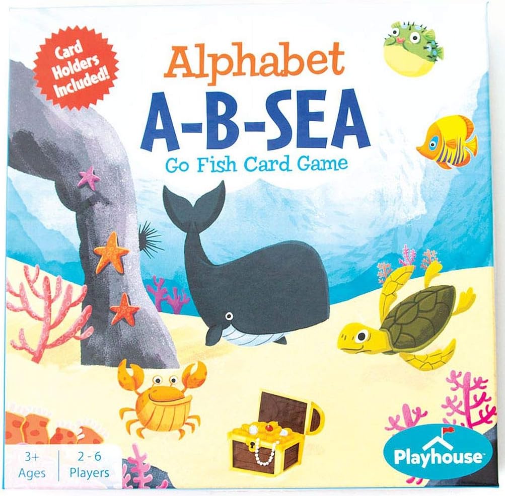 Amazon.com: Playhouse A-B-Sea Life Go Fish! Preschool Card Game with ...