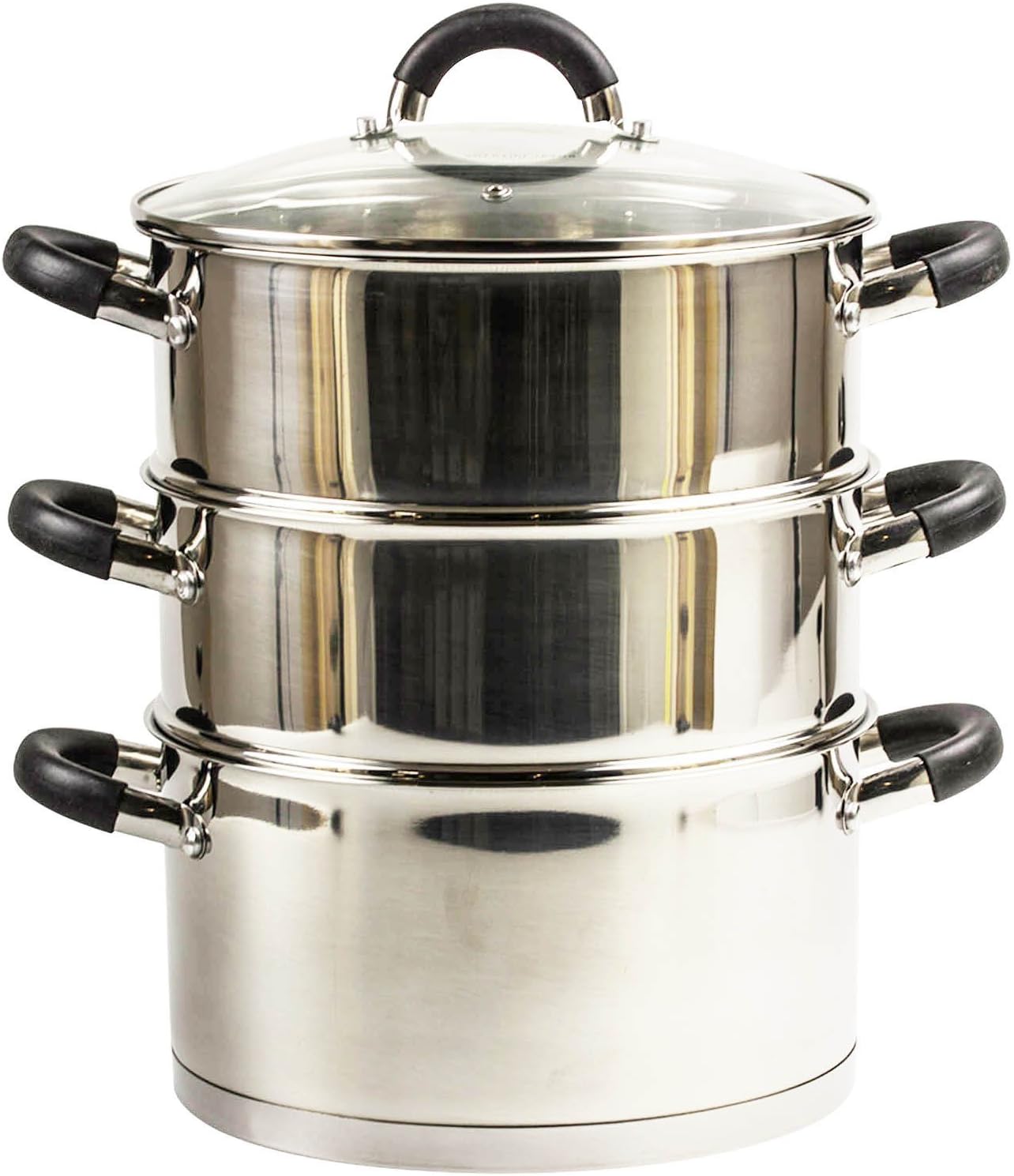 Royal Cuisine 3 Tier Multi Layer Stainless Steel 20cm Steamer cooking ...