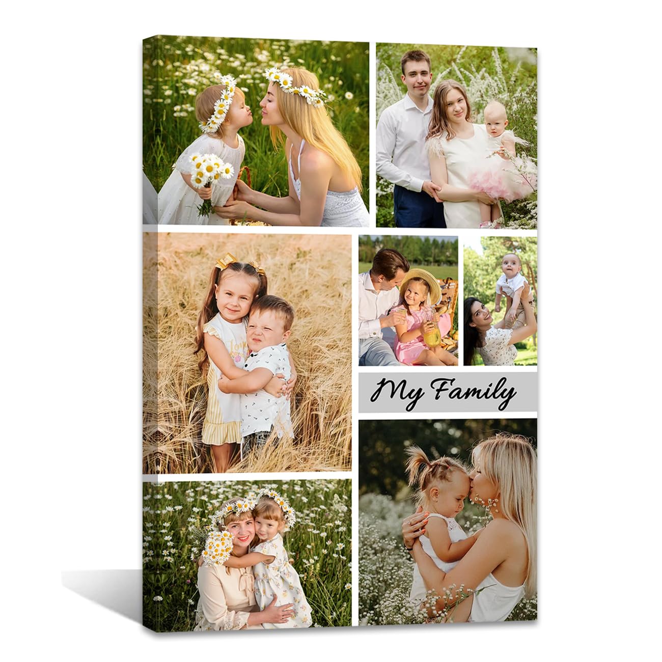 Amazon.com: QIXIANG Custom Canvas Collage Prints with Your Photos Multi ...