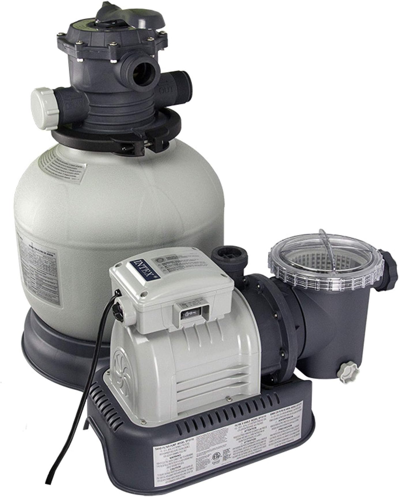 Amazon.com : Intex 26651EG 3,000 GPH Above Ground Pool Sand Filter Pump ...