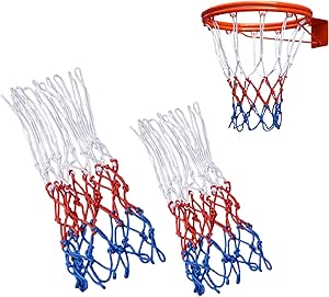 Dinghaole 2 PCS Heavy Duty Basketball Net, Replacement Hoop Nets for ...