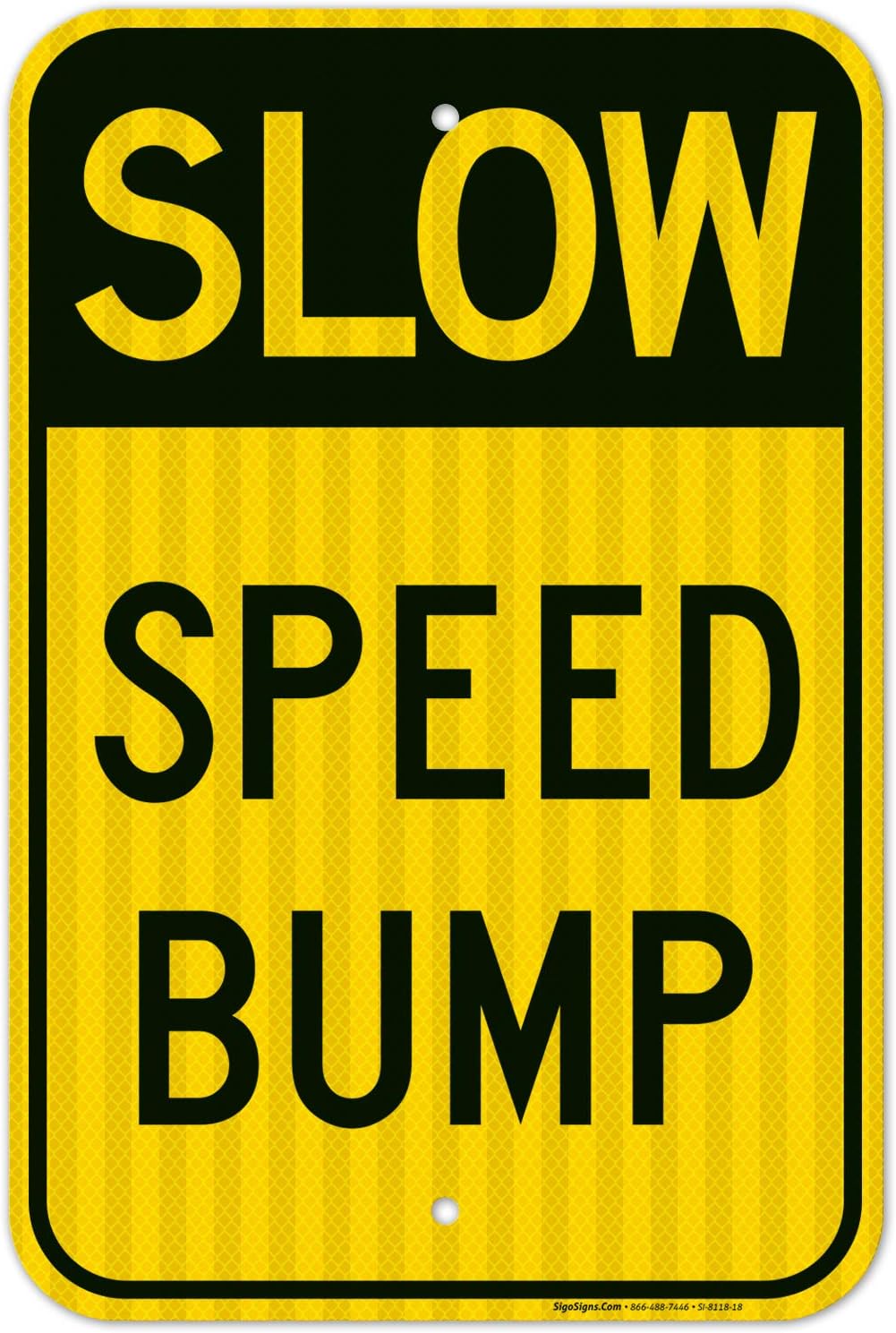 Amazon.com: Honey Dew Gifts Slow Down Signs, Caution Speed Bumps Ahead ...