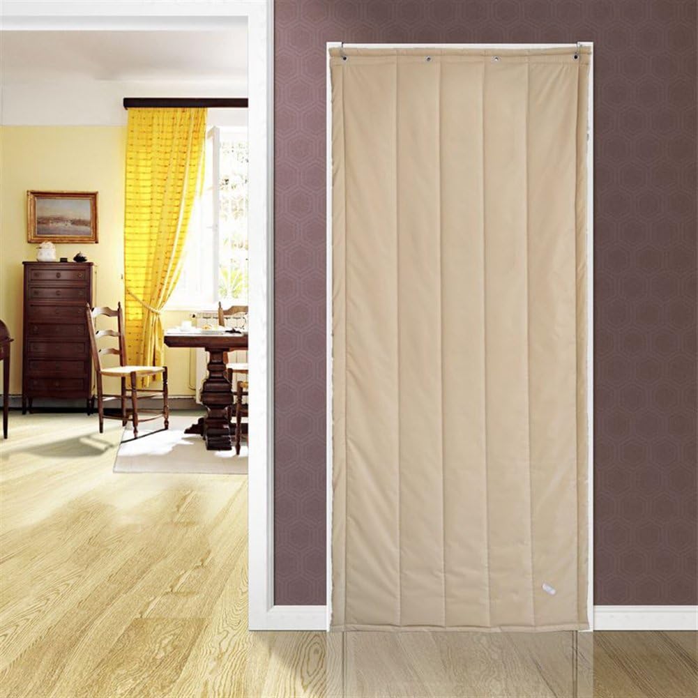 MAGZO Rideau de Porte Isolant Thermique 90 x 200 cm, Rideau de Porte à ...