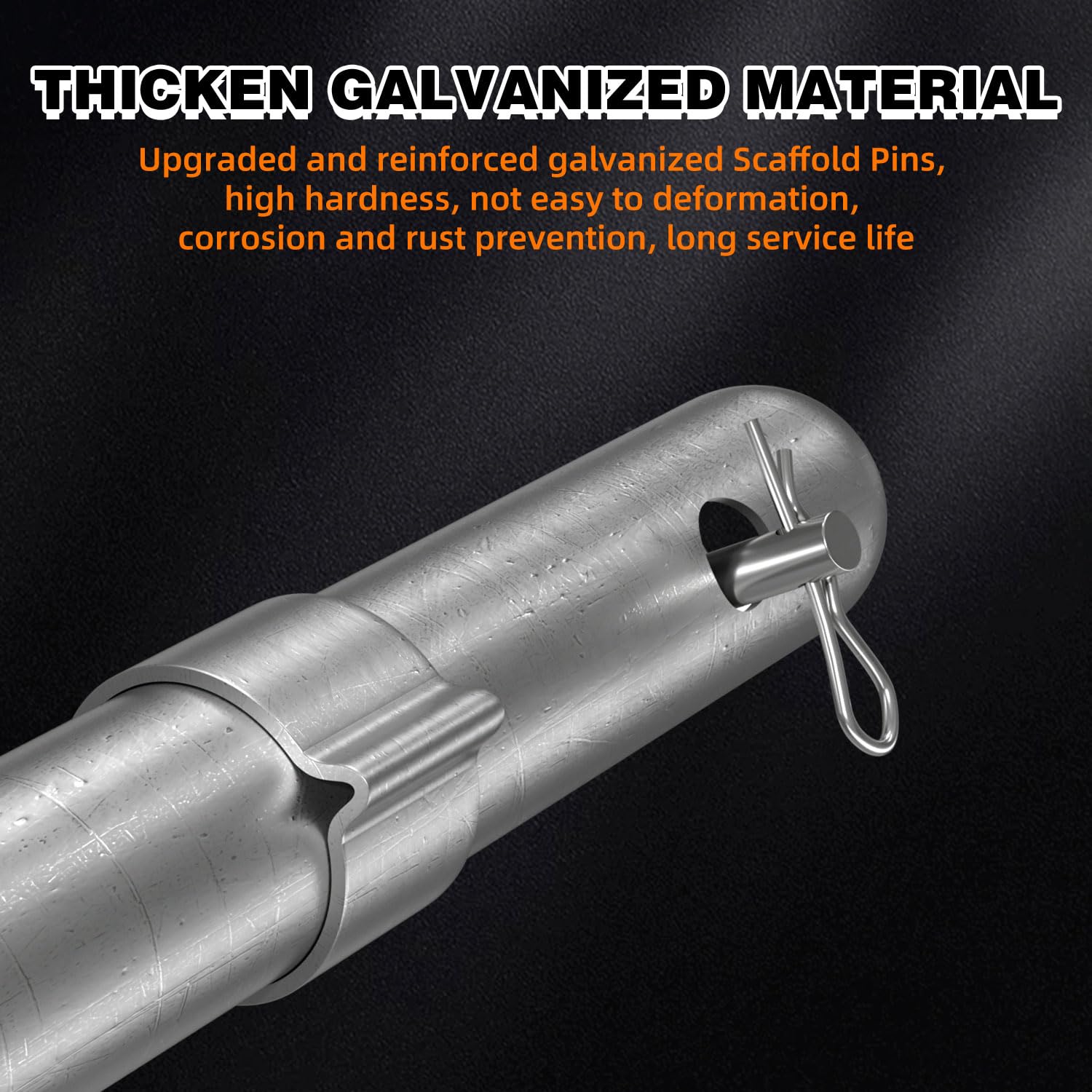 Snapklik.com : USCaster 4Pcs Scaffolding Coupling Pin, 1-3/8"ODx 8.6" L ...