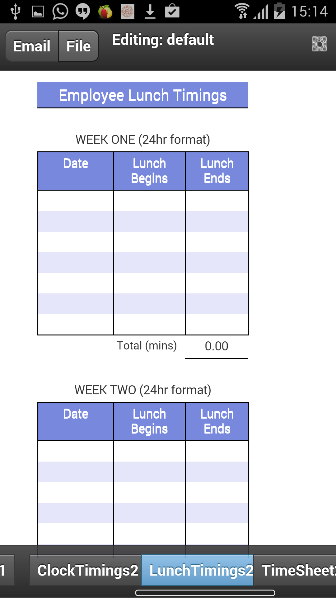 Employee Timesheet - App on Amazon Appstore