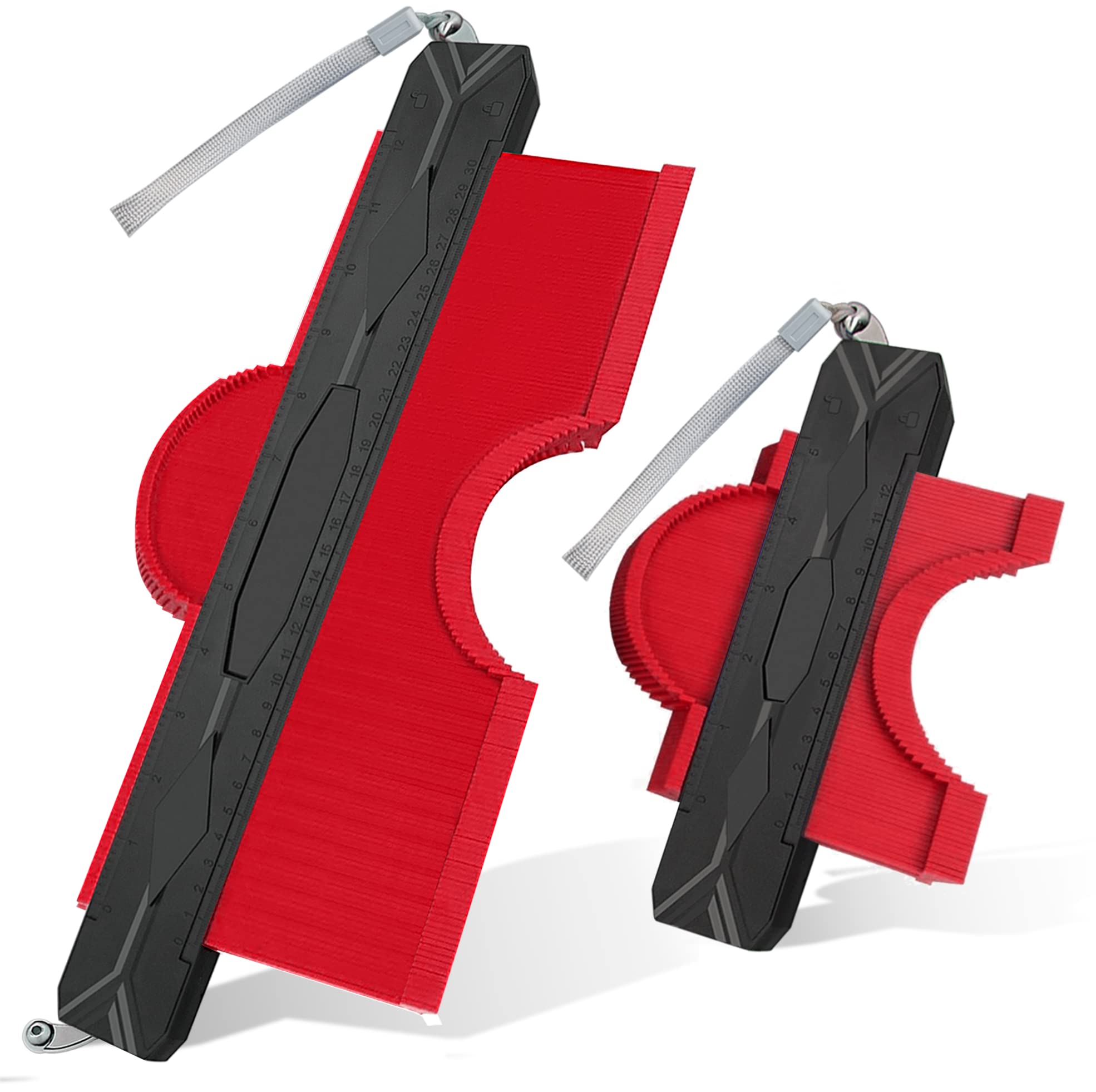 12contour Gauge Set With Metal Lock Large Widen Profile Gauge ...