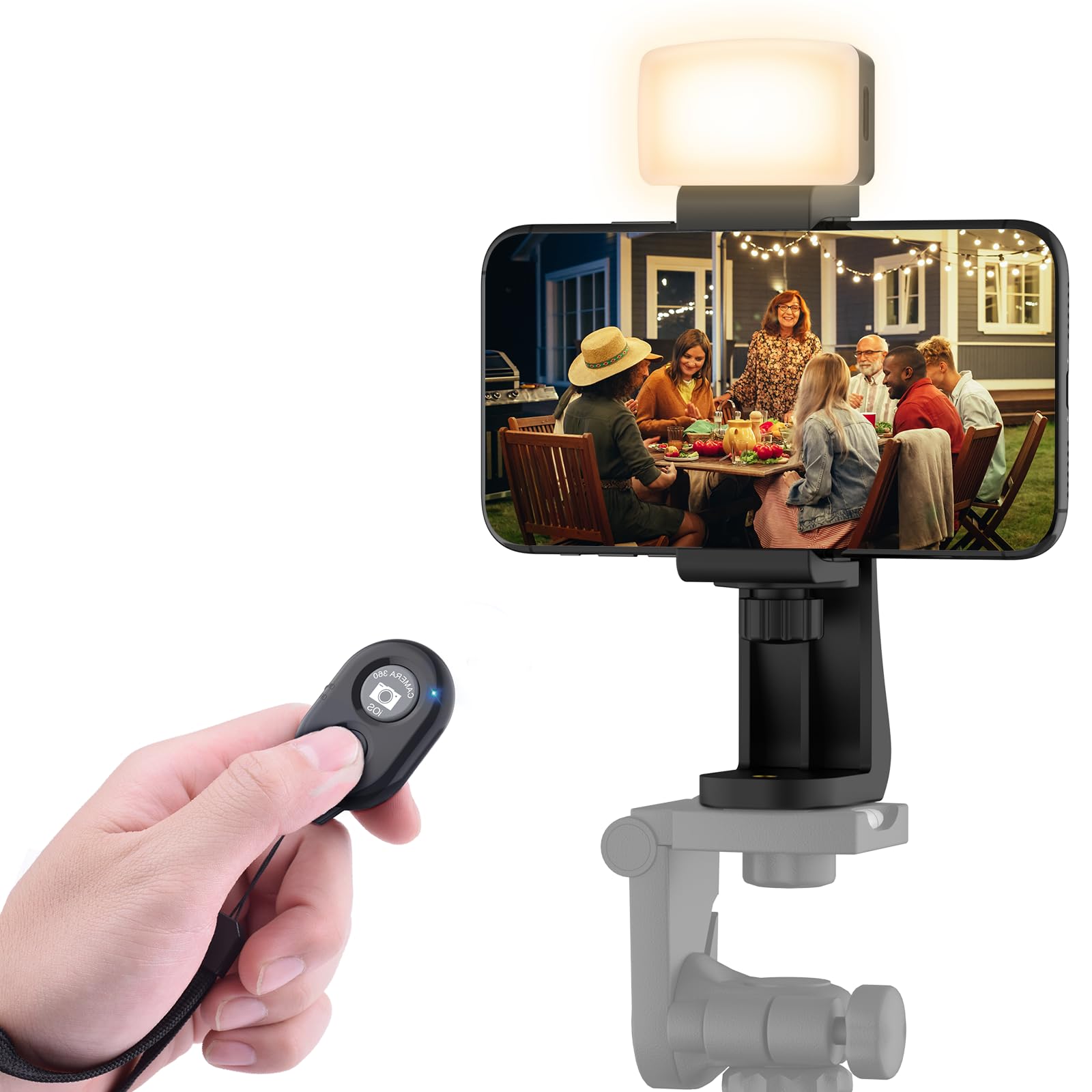 Amazon.com: Zttopo Universal Phone Tripod Mount Adapter with Wireless ...