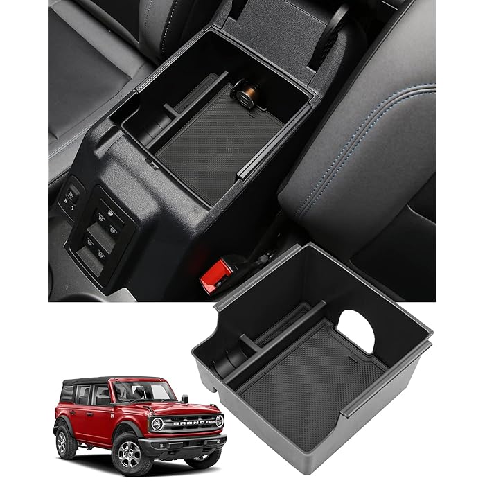 Buy Ecarzo Center Console Organizer for 2021 2022 Ford Bronco Console ...