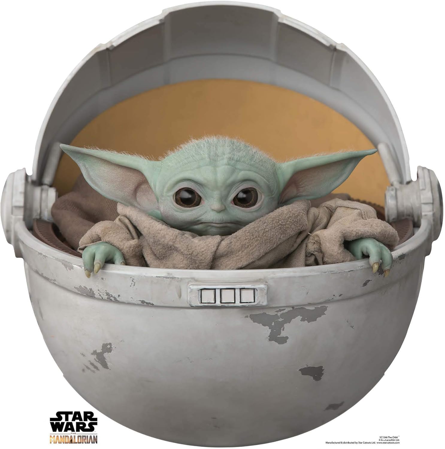 Amazon.com: Star Cutouts Ltd SC1546 Baby Yoda in Pod Cardboard Cutout ...