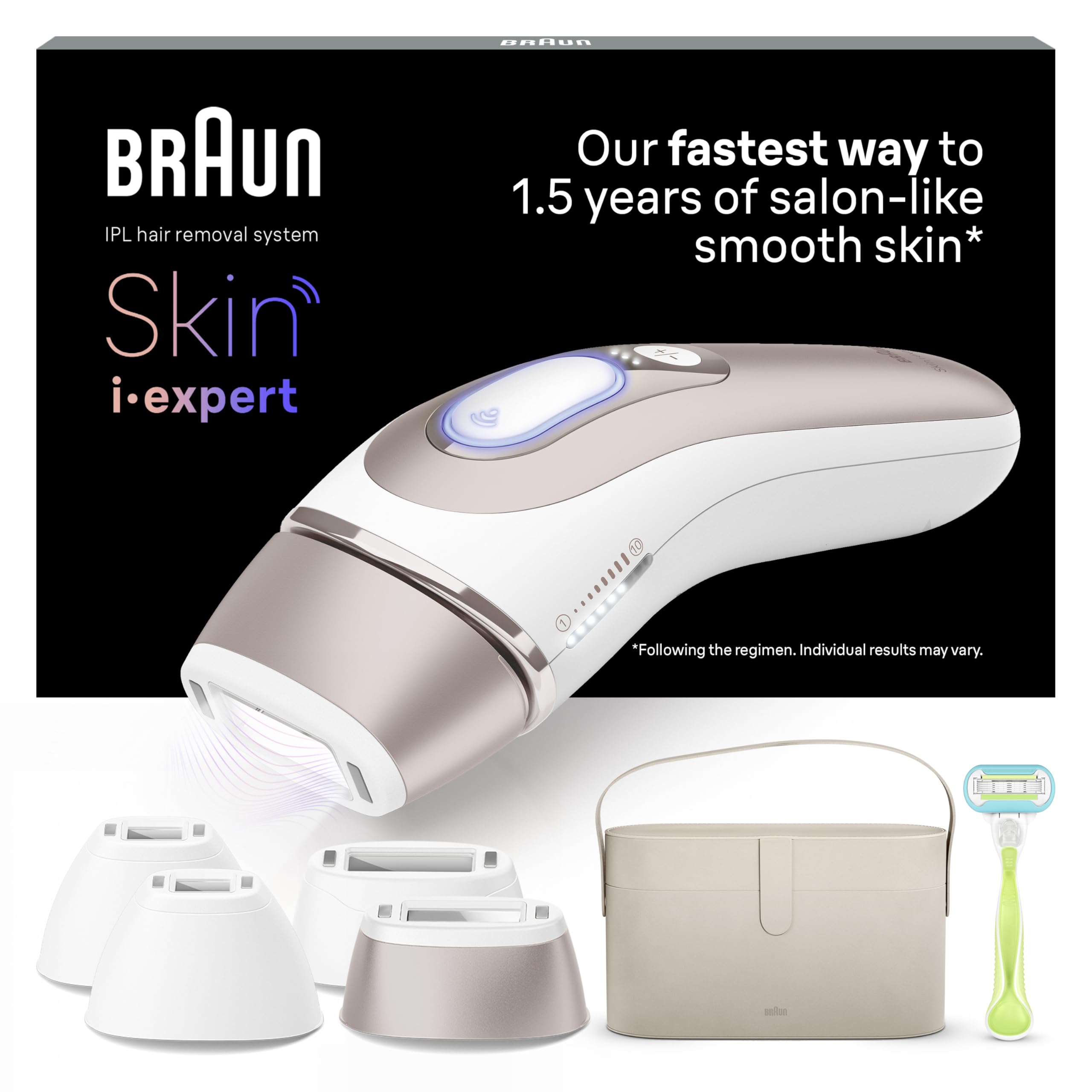 Braun Smart IPL 7 Skin i·expert, Gratis App, Haarentfernungsgerät Damen ...
