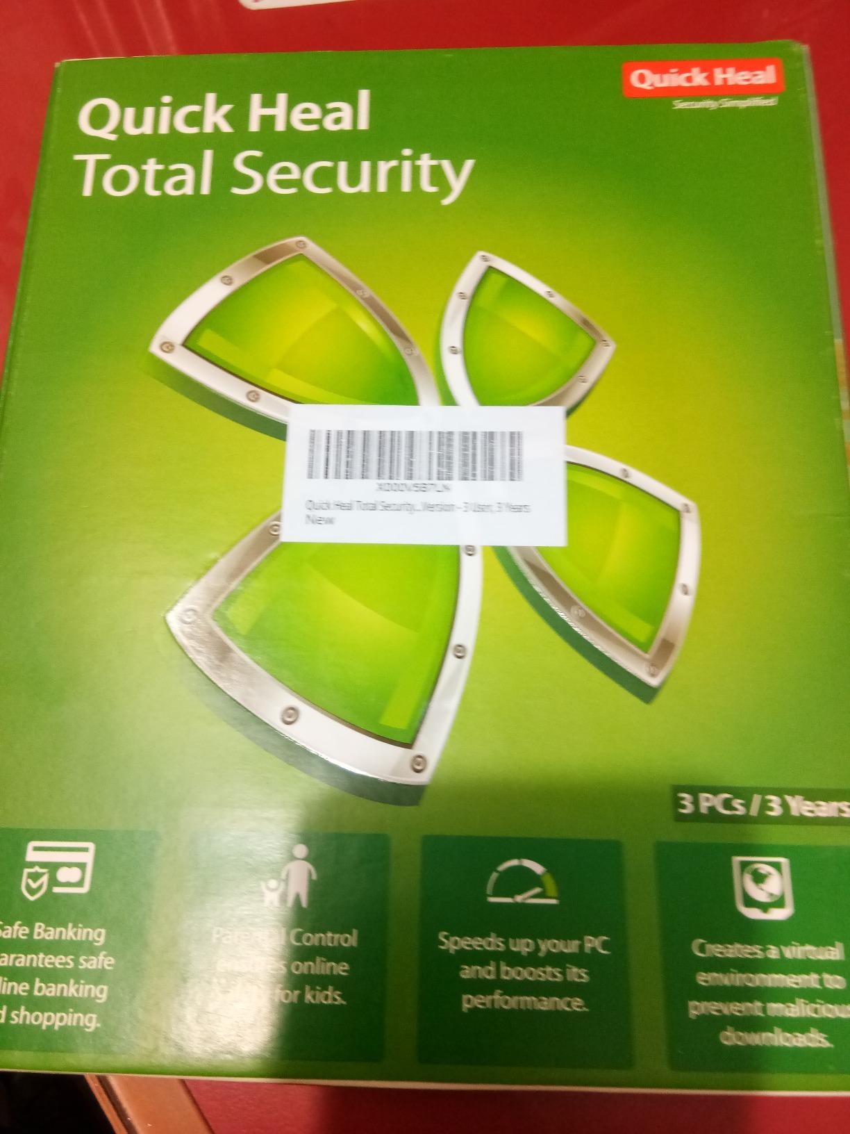 Quick Heal | Total Security Latest Version | 3 User | 3 Years (Physical ...