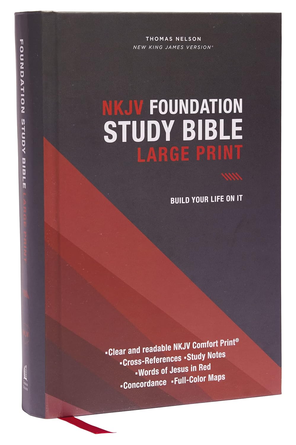 NKJV, Foundation Study Bible, Large Print, Hardcover, Red Letter ...