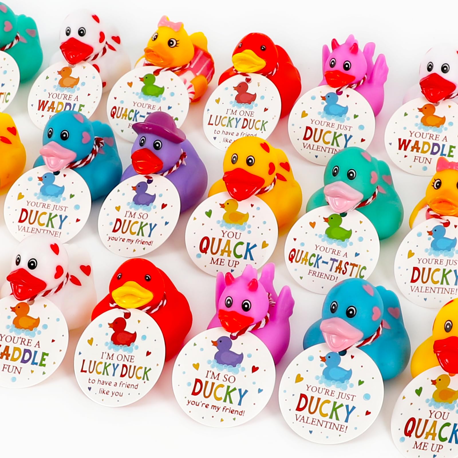 Snapklik.com : DAZONGE 24Packs Lucky Duck Valentines Cards For Kids ...