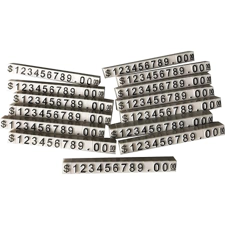 Amazon.com : 50 Sets Price Display Cube Number Letter Price Cube ...