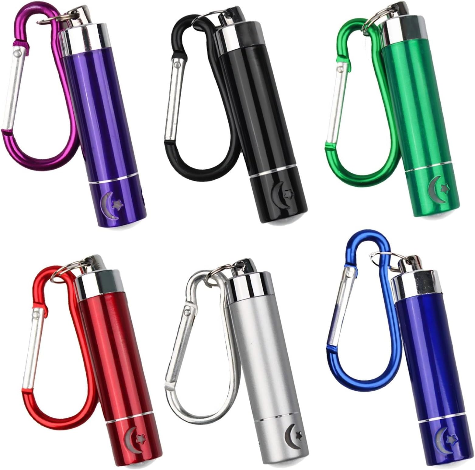 4 Pièce Mini Lampe de Poche Lampe Torche LED Aluminium Mini Lampe de ...