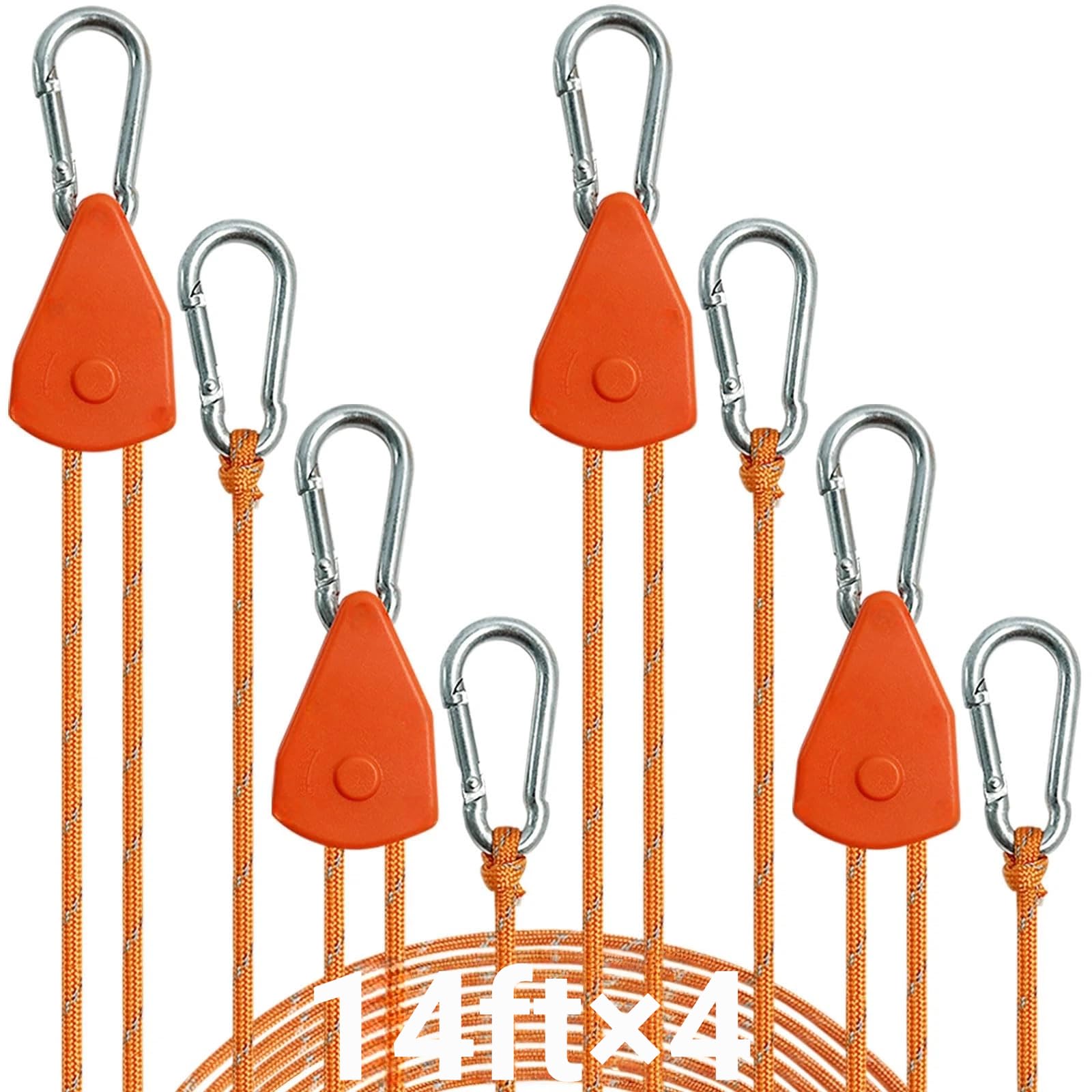 Snapklik.com : 14ft Retractable Paracord Rope Tie Down Ratchet Strap ...