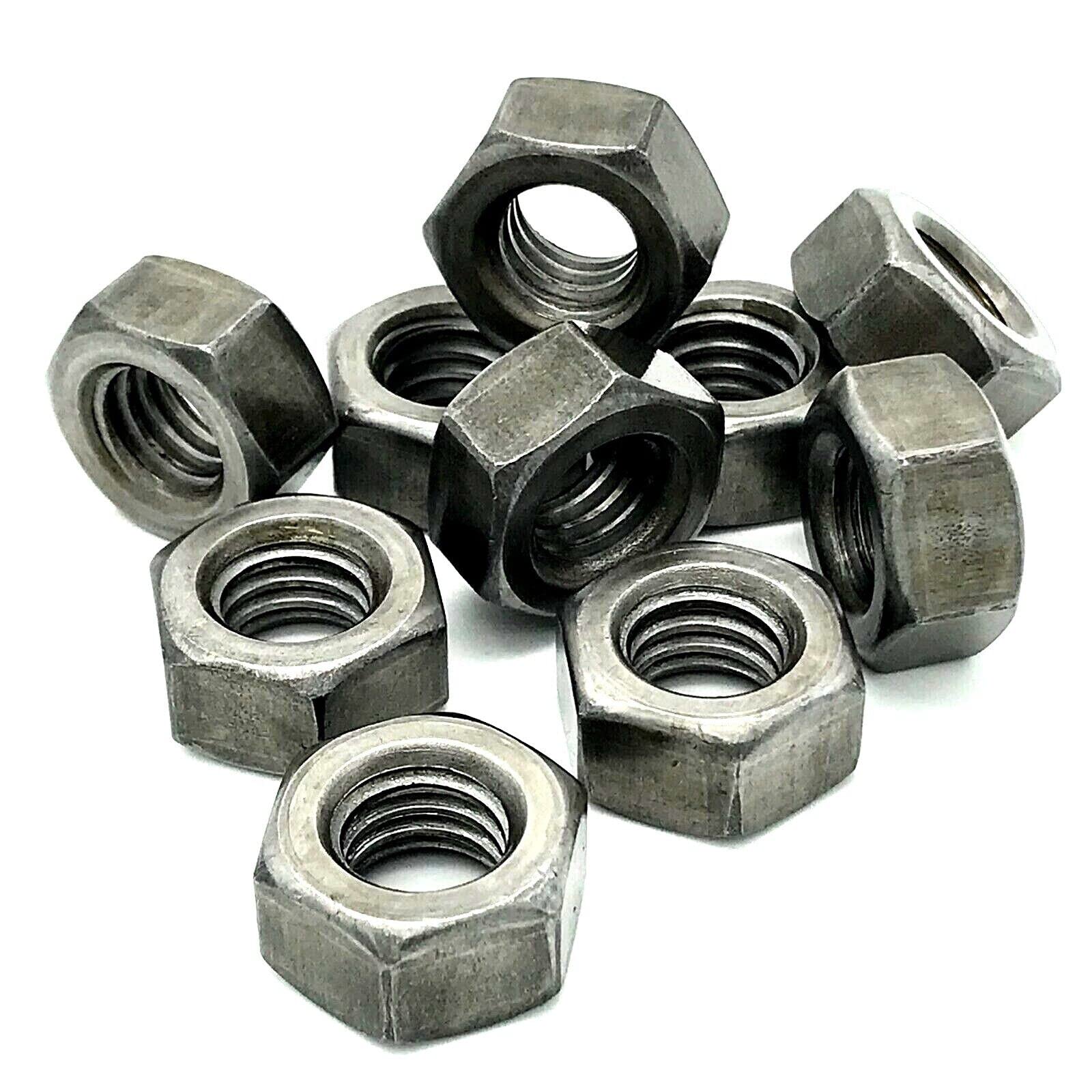 5 x 1/2" BSW steel hex full nuts BS 1083 whitworth ½ inch nut 1/2 ...