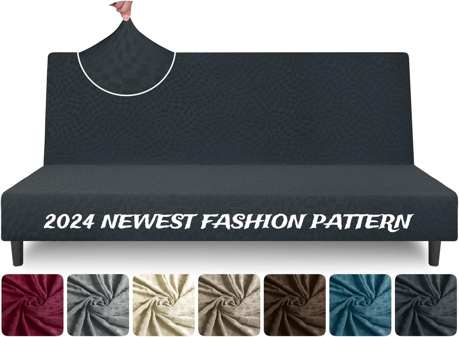 Amazon.com: DCG Stores Umax Linen Texture Gray Futon Cover Full Size ...