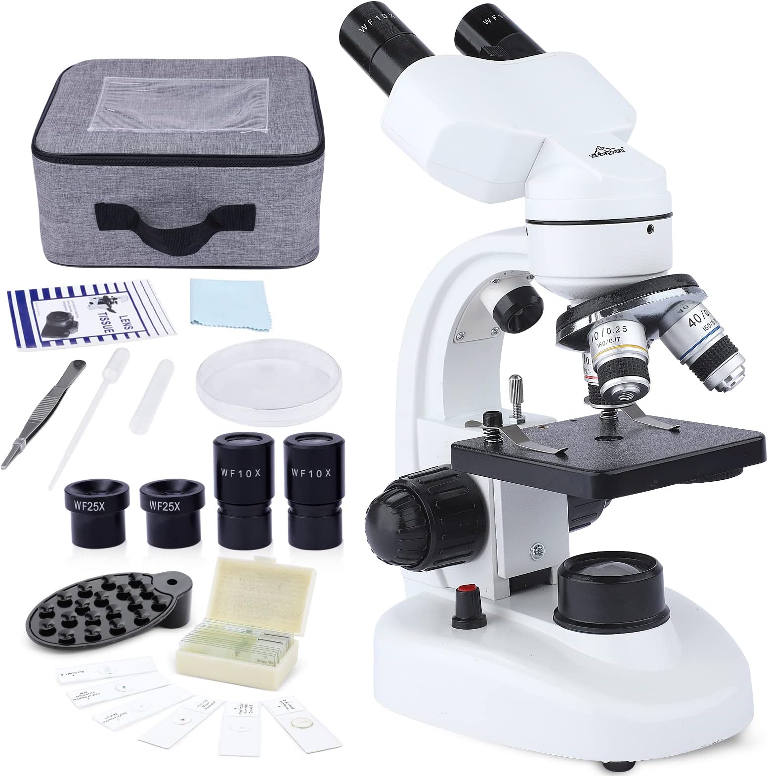 40X-2000X Microscope pour Enfants Adultes, Microscope Professionnel ...