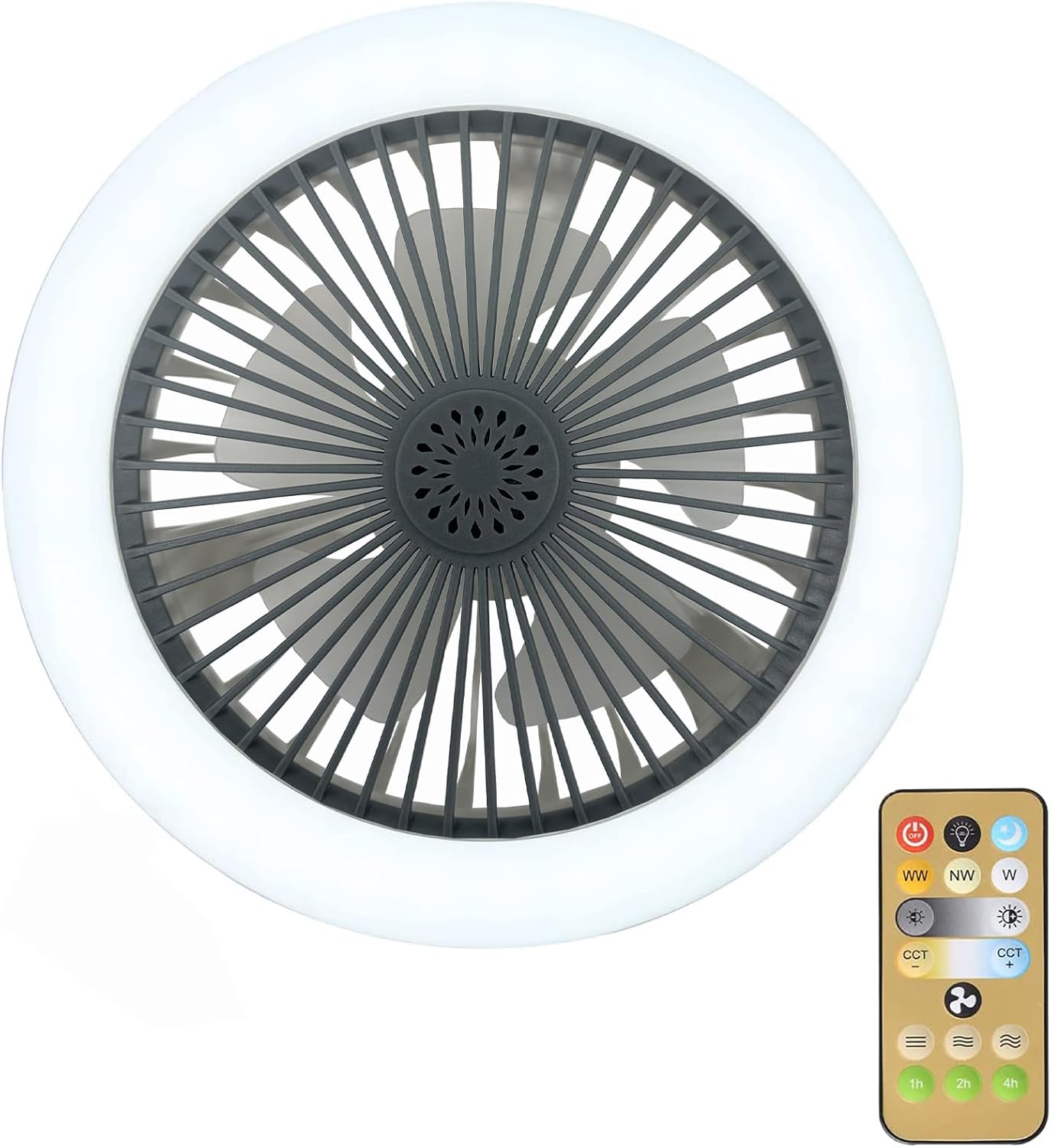 Amazon.com: E26/E27 Ceiling Fan with Lights Remote, Mini 10 Inch ...