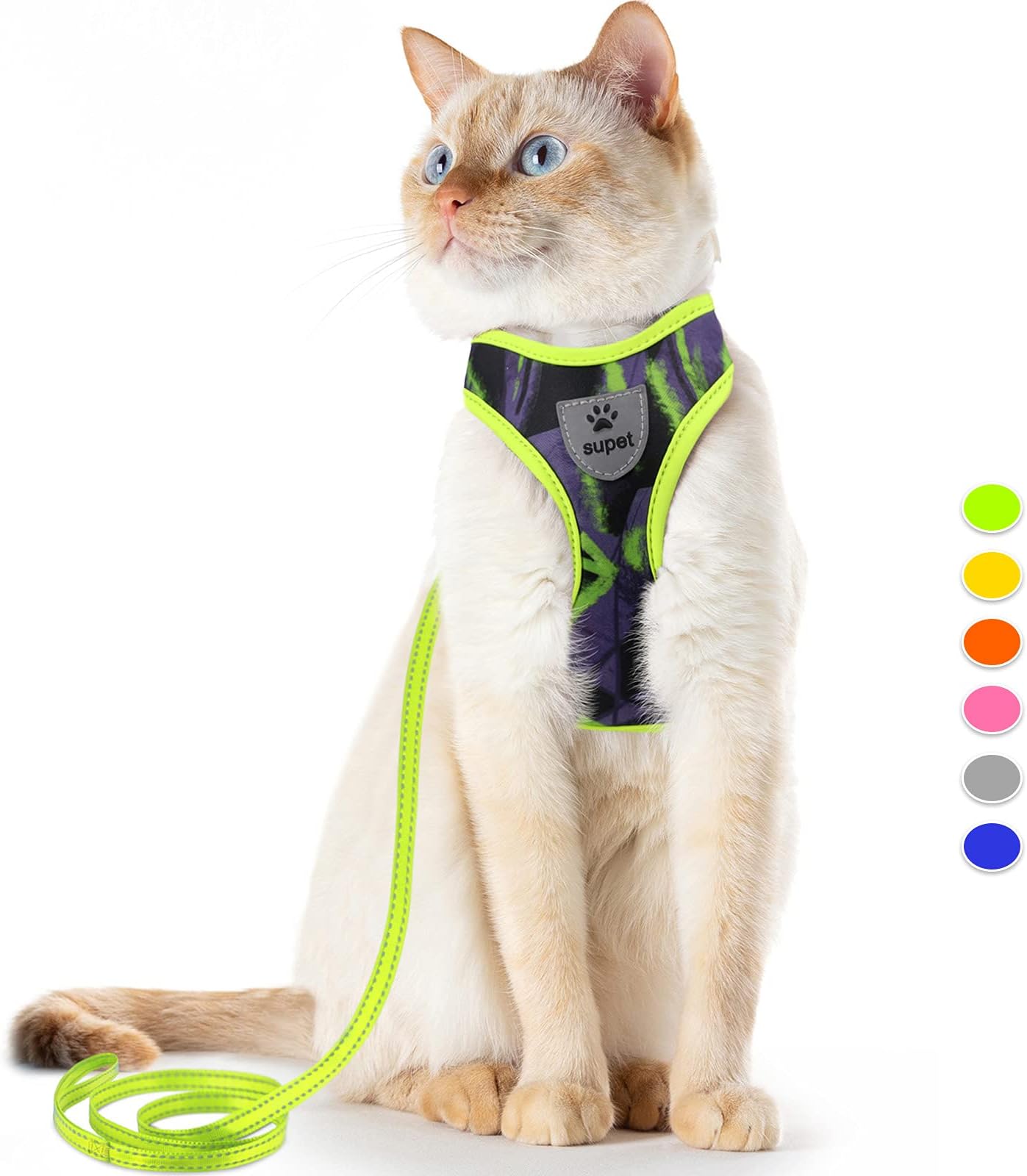 Cat Harness and Leash Set Stylish Escape Proof Cat Vest Harness ...