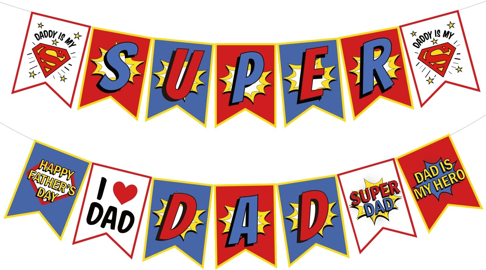 Amazon.com: Super Dad Door Cover Banner Father’s Day Door Banner for ...