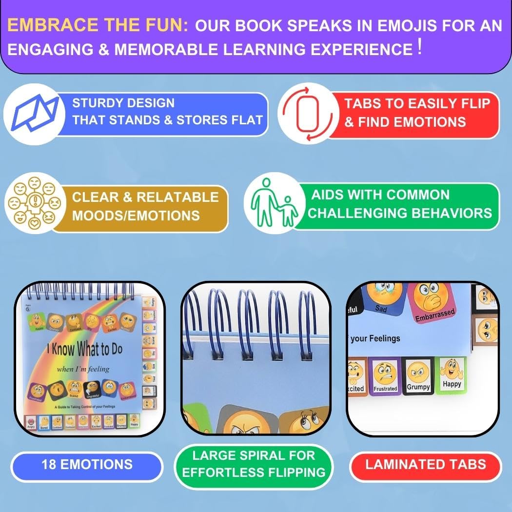 Snapklik.com : I Know What To Do Flipbook: Emotions Chart For Kids ...