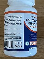Amazon.com: Vitamatic Lactobacillus Rhamnosus 5 Billion per DR Capsule ...