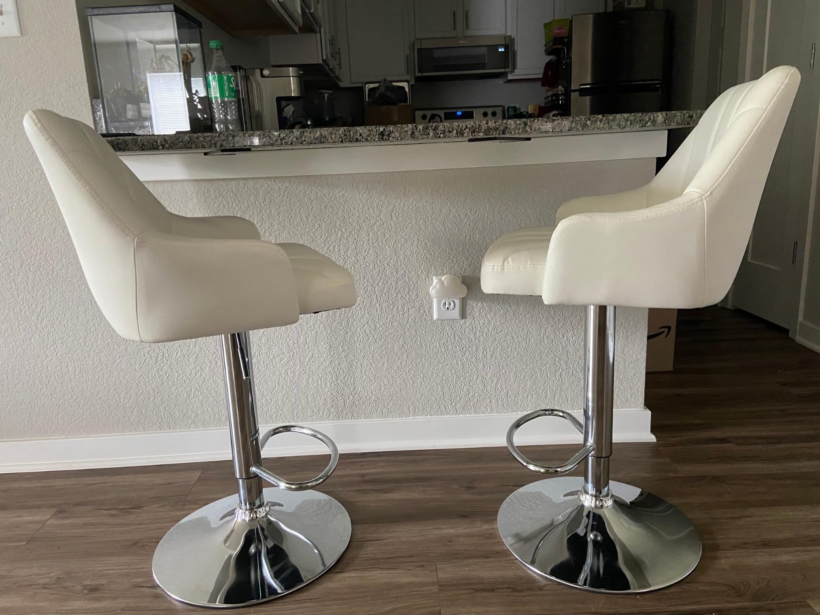 $33/mo - Finance VECELO Bar Stools Set of 4, Adjustable Barstools ...