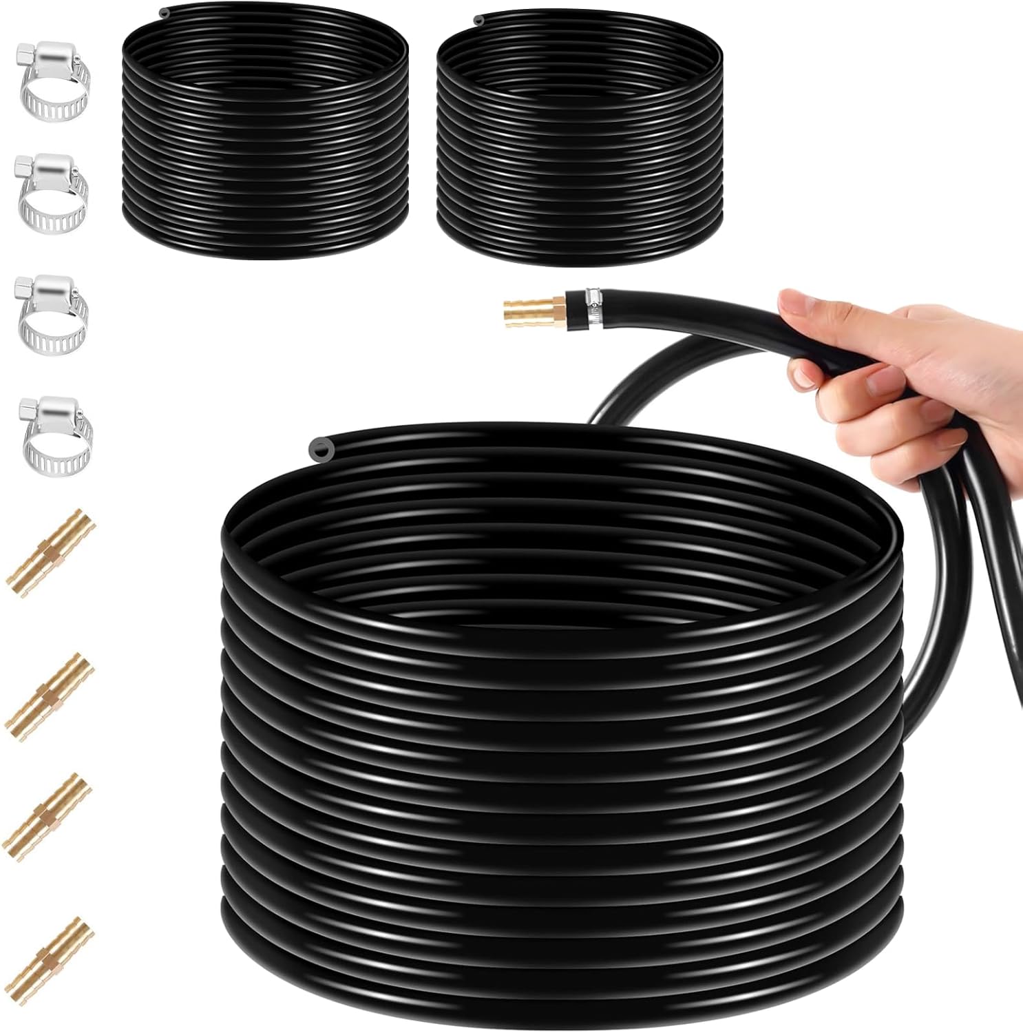 Amazon.com : 3/8 Inch 100 Ft Weighted Pond Aerator Hose, Rubber Self ...