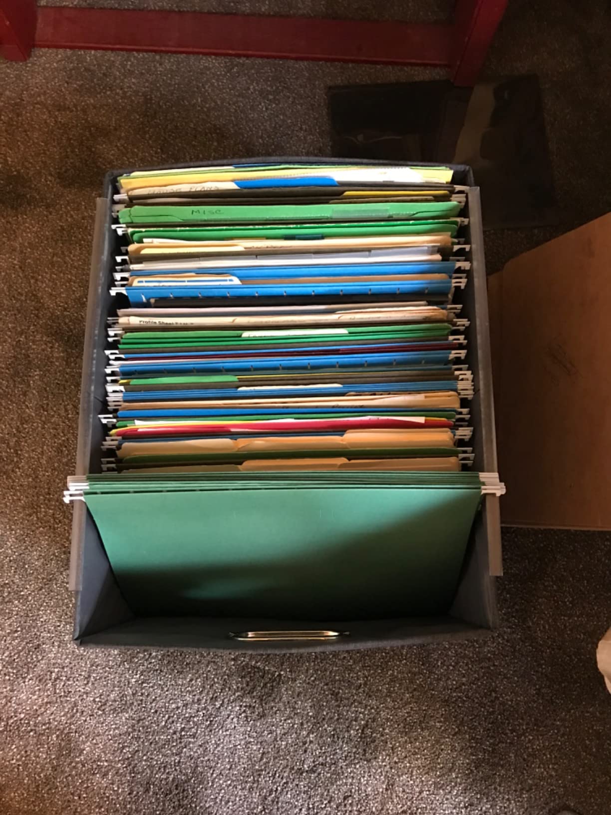 Amazon.com: File Organizer Box, 2 Pack File Boxes for Hanging Files ...