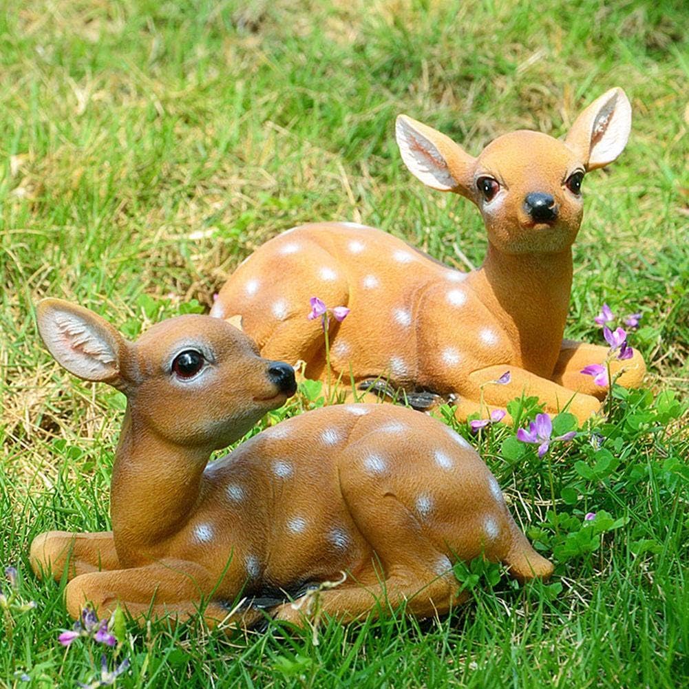 Amazon.com: Collections Etc Family of Deer Realistic Garden Stakes Set ...