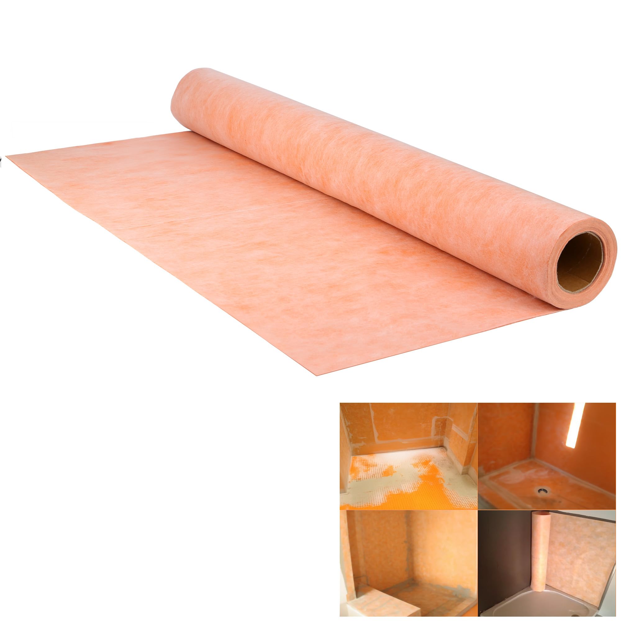 Professional Waterproof Membrane for Shower,- 3.3 FT x 33 FT Roll (108 ...
